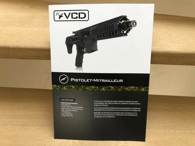 VERNEY-CARRON DEFENSE VCD9 pistolet-mitrailleur submachine gun brochure ...