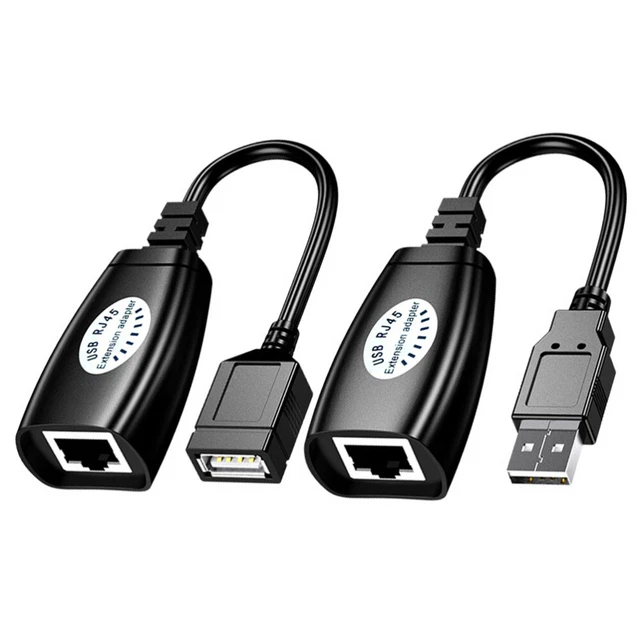 EXTENSION DE RÉSEAU Prolongateur Micro USB Adaptateur Câble Ethernet ...