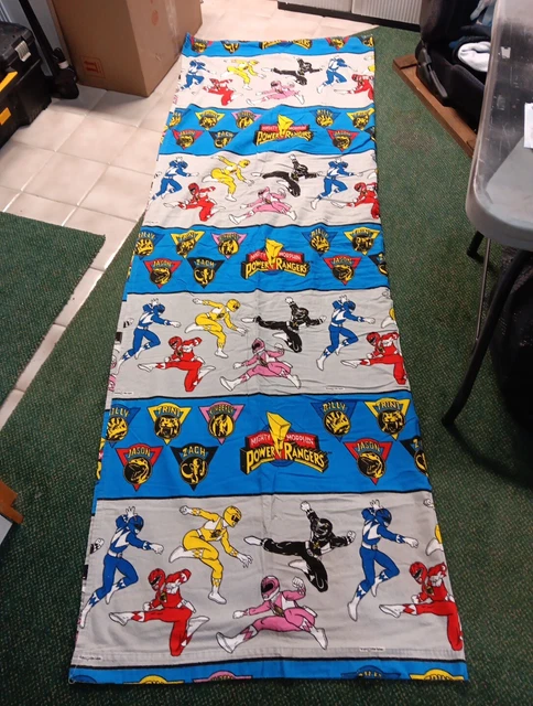 VINTAGE '94 SABAN'S Mighty Morphin Power Rangers Twin Sized Bed Sheets ...