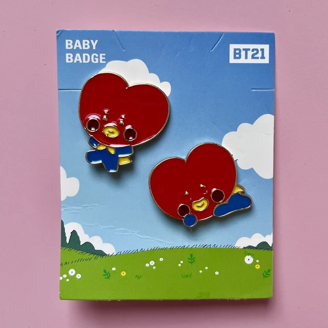 BT21 BABY TATA 2 pin badge set. BTS Taehyung, V Bangtan, ARMY, cute ...