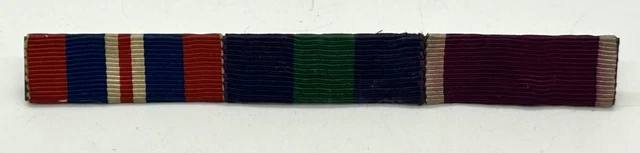 BRITISH MILITARY ISSUE World War II Three Medal Ribbon Bar £9.95 ...
