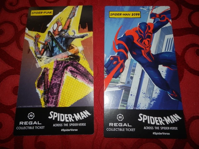 SPIDER-MAN ACROSS THE Spider-Verse Regal Collectible REVERSE Ticket ...