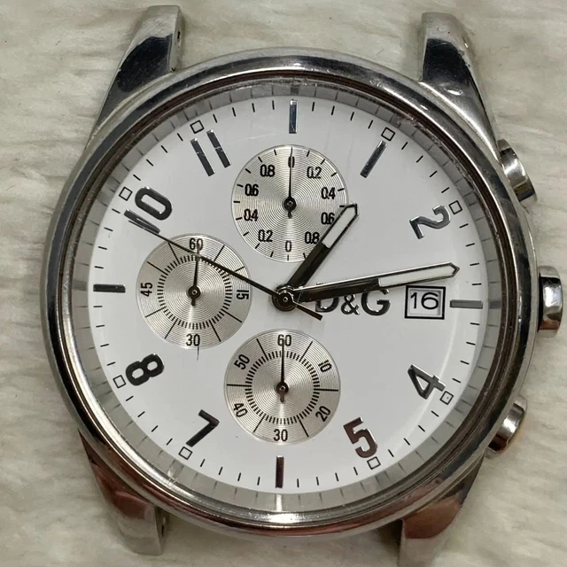 DG DOLCE AND Gabbana Analog Quartz Watch Date Chronograph w/o Band 5ATM ...
