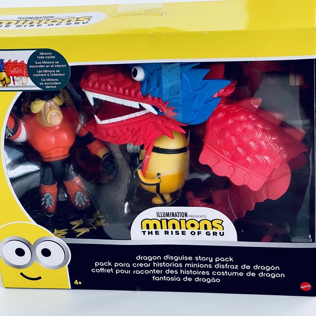 MATTEL MINIONS THE Rise Of Gru Dragon Disguise Story Pack Figurines ...