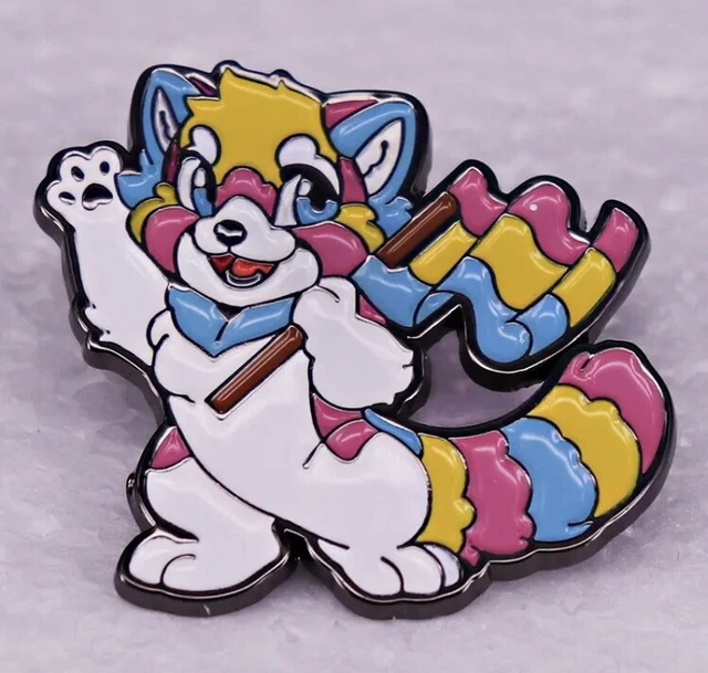 Furry Lgbtq Fursona Lgbt Metal Enamel Pin Badge £8 95 Picclick Uk