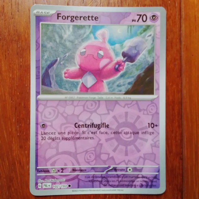 CARTE POKÉMON FORGERETTE 102/193 reverse Evolutions à Paldea FR EUR 1 ...