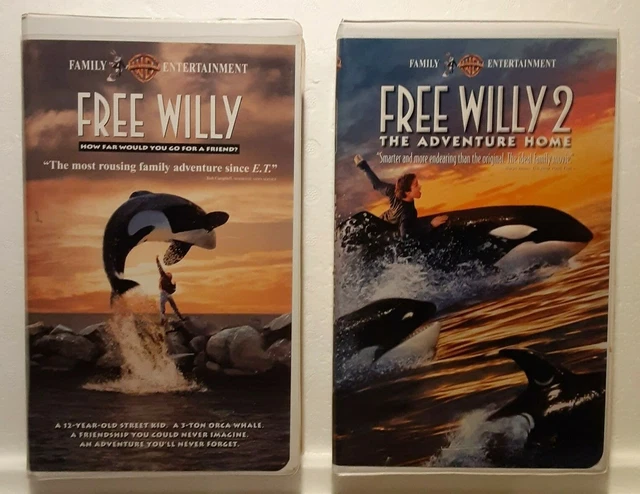FREE WILLY 1 & 2 VHS LOT Free Willy and The Adventure Home £12.13 ...