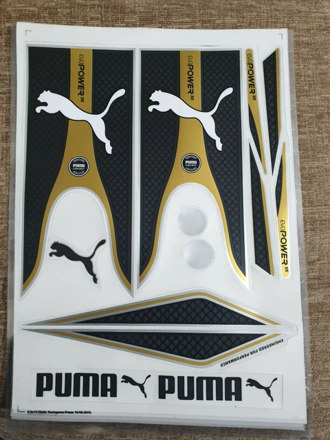 PUMA EVO POWER Se Gold/Black Cricket Bat Stickers. Buy 1 Get One ...
