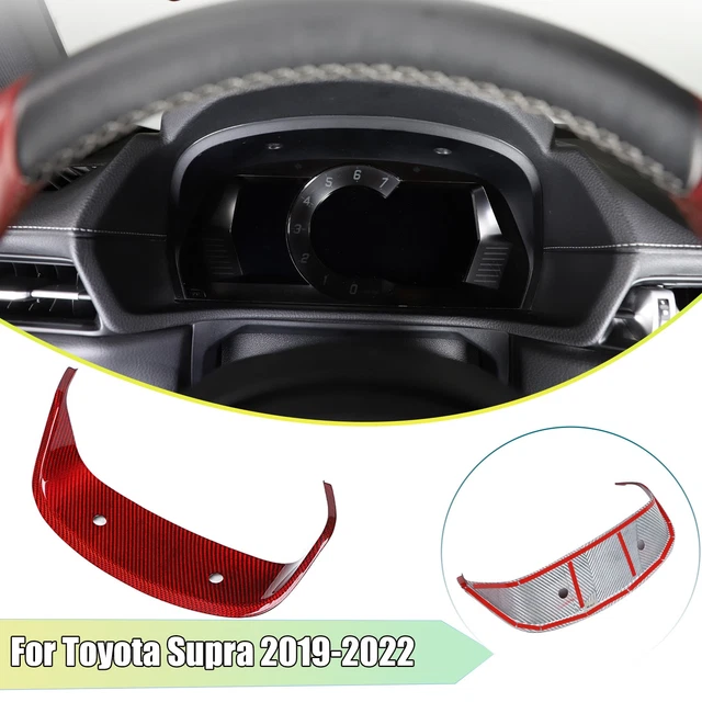 RED REAL CARBON Fiber Dashboard Panel Frame For Toyota Supra A90 2019 ...
