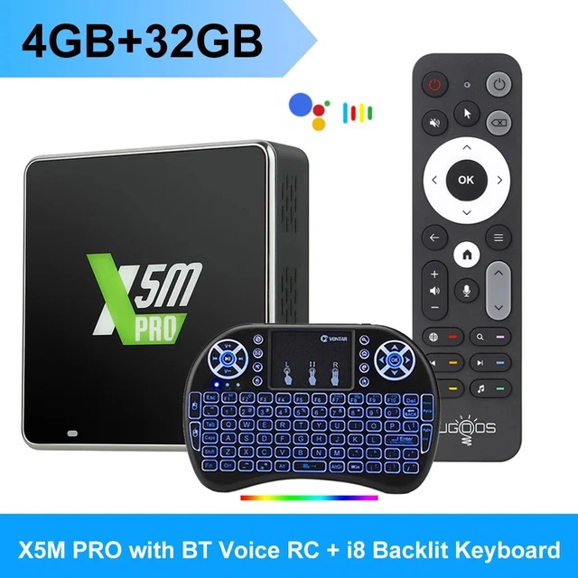 UGOOS X5M PRO TV Box Android 14 Amlogic S905x5m 4G 32G WiFi AV1 H.265 4K TV Box $129.00 ...