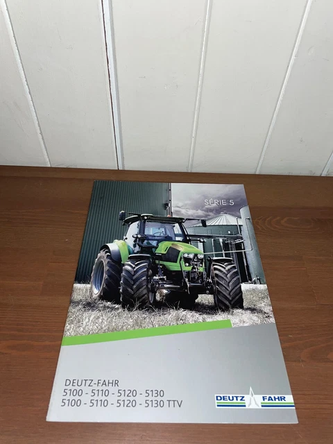 BROCHURE PROSPEKT PROSPECTUS TRACTEUR DEUTZ FAHR SERIE 5 tractor-traktor-fendt EUR 5,99 ...