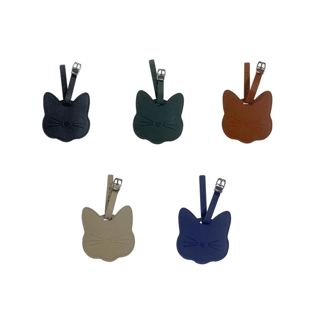 LEATHER LUGGAGE TAGS for Suitcases with Strap Baggage Labels $15.58 ...