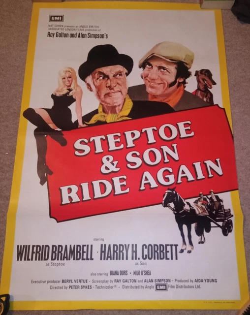 STEPTOE AND SON Ride Again * 1973 Original Uk Film Poster * Vgc * 40X27 ...