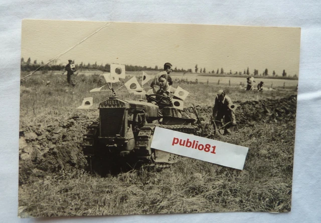 FOTOGRAFIA FOTO TRATTORE Balilla Anni 30 Trattrice Cingoli Tractor EUR ...