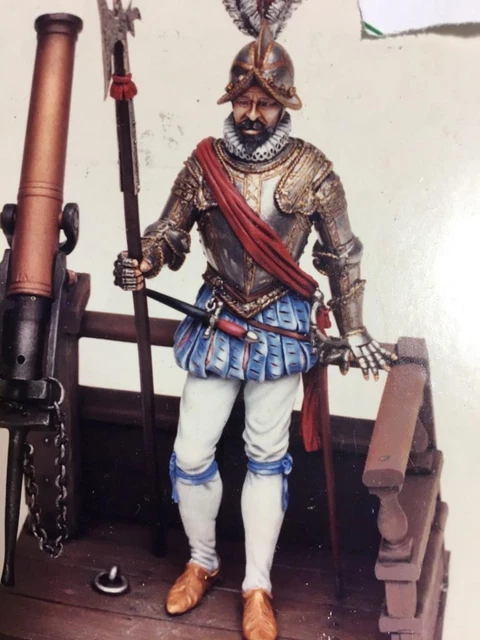 SPANISH OFFICER ARMADA 1588 Almond Sculptures figure 90mm model kit £38 ...
