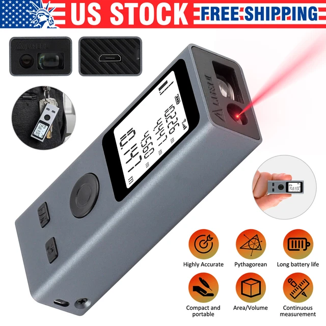 ELECTRONIC LASER RANGEFINDER Protractor Digital Inclinometer Angle ...