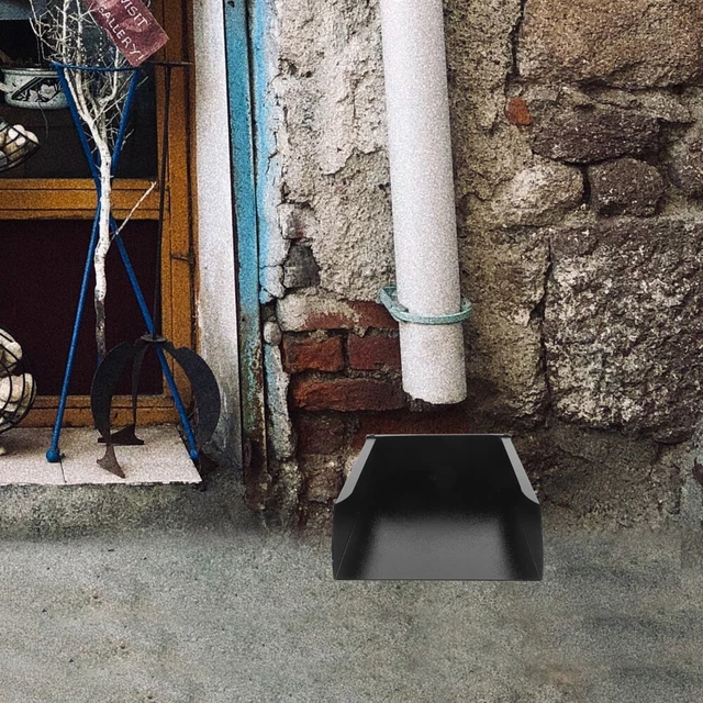 4X4 GUTTER DOWNSPOUT Adapter Rainwater Collecting Dustpan Diverter ...