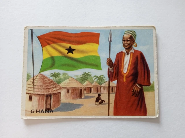 FIGURINA CARTONATA GLI STATI DEL MONDO BANDIERE SIDAM 1960 GHANA n 90 ...