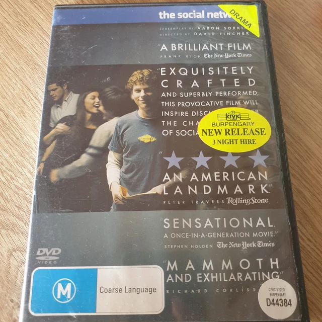 THE SOCIAL NETWORK DVD R4 FREE POST $6.97 - PicClick AU