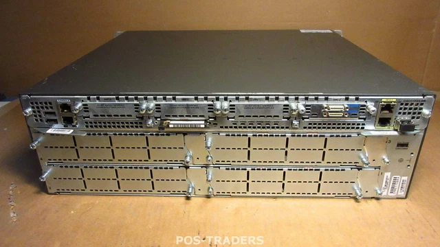 CISCO 3845 INTEGRATED Services Router 2x PSU INCLUDING 1X WIC 2T Module ...