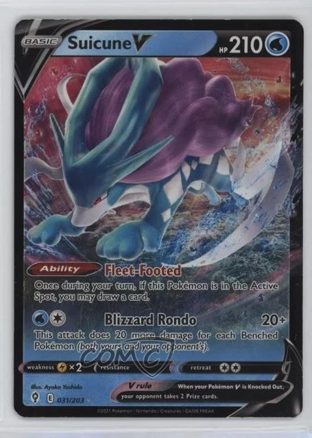 SUICUNE V POKÉMON Sword & Shield Evolving Skies #031 £5.59 - PicClick UK