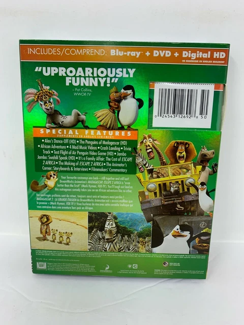 MADAGASCAR 2 ESCAPE to Africa (Blu-ray) Kids Cartoon New and Sealed ...