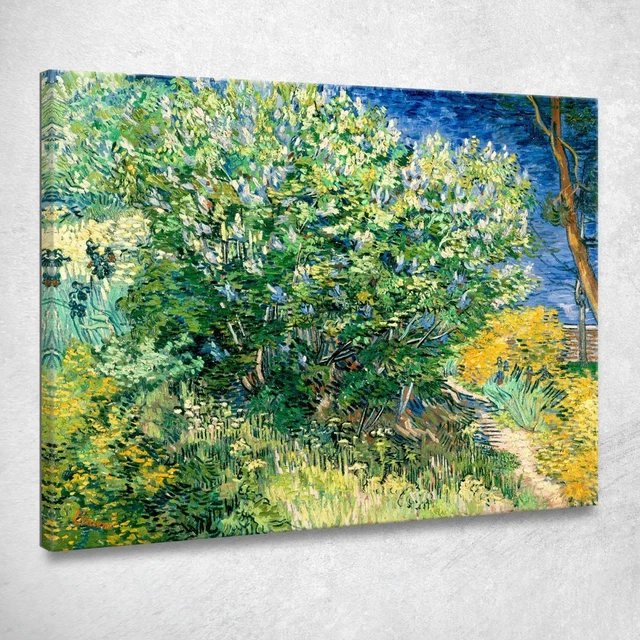 CESPUGLIO DI LILLÀ Vincent van Gogh, vvg63 quadro stampa su tela EUR 40 ...