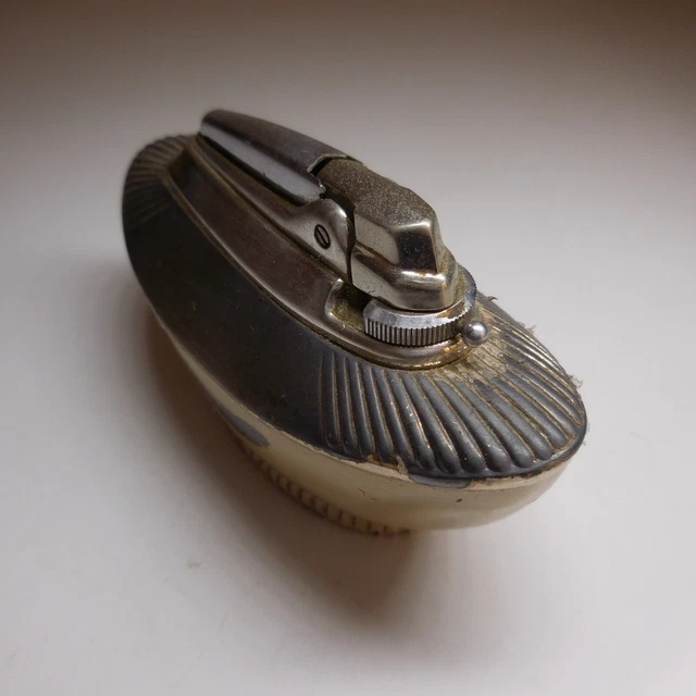 VINTAGE RONSON MADE ENGLAND Silver Tin Metal Lighter Smoker England ...