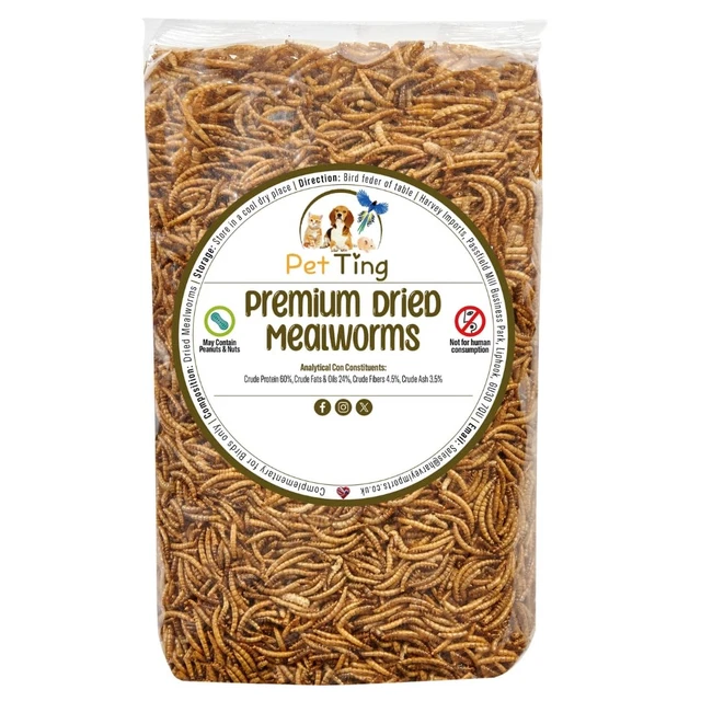 PREMIUM DRIED MEALWORMS 5L Bag £13.83 - PicClick UK