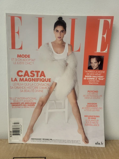 ELLE (FRANCE) LAETITIA Costa Cover Dec. 2018 International Fashion ...