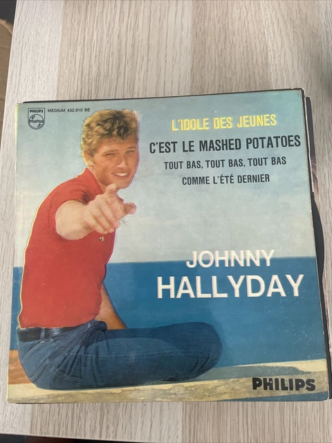 JOHNNY HALLYDAY & L'IDOLE DES JEUNES " EP 45T FR n°432.810BE/PHILIPS ...
