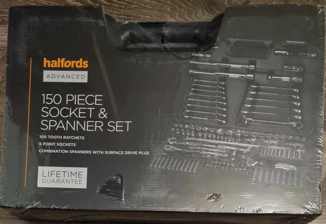 HALFORDS ADVANCED 150 Pc Socket & Spanner Set £149.99 - PicClick UK