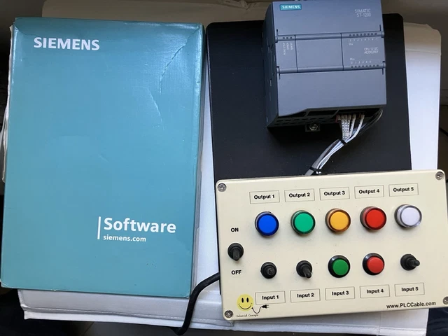 SIEMENS S7 1200 PLC Trainer, Cable, Software, Ethernet, TIA Portal V17 ...