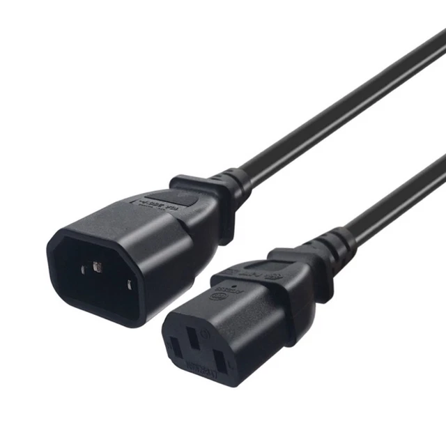 IEC 320 C13-C14 Extension Cord, IEC C14 Male to C13 Female Adapters ...