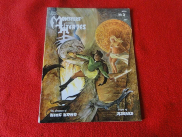 VINTAGE MONSTER HORROR Magazine Monsters and Heroes No. 3 mar. 1968 G67 ...