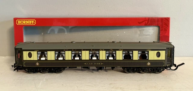 HORNBY R4385 PULLMAN 12-wheel 3rd Class Parlour Car No. 98. Lights. OO ...