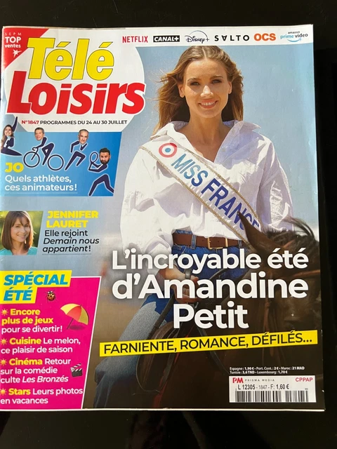 TÉLÉ LOISIRS 24/07/2021; interview Amandine Petit/ Jennifer Lauret/ Naturiste EUR 3,70 - PicClick FR