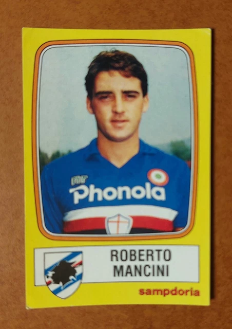 1985-86 PANINI ROBERTO MANCINI # 241 NEW Mint Footballers Sticker ...