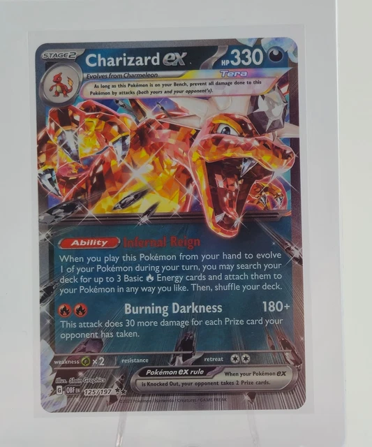 CHARIZARD EX - 125/197 - Pokemon Obsidian Flames Ultra Rare Card MP EUR ...