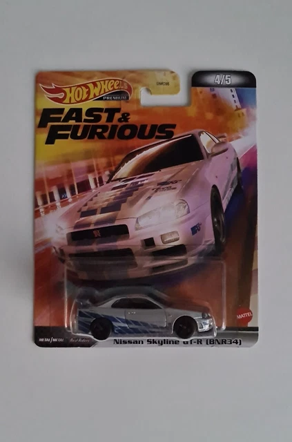 HOT WHEELS NISSAN Skyline GTR R34 Fast Furious F&F 2F2F Real Rider EUR ...
