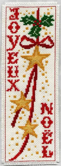 GRILLE POINT DE croix - MARQUE-PAGE - JOYEUX NOËL - réf : 6515 EUR 2,50 ...