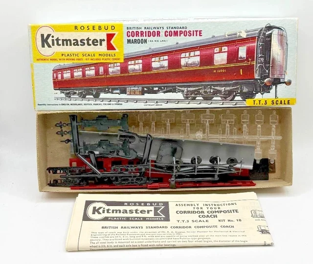 ROSEBUD KITMASTER TT3 Corridor Composite Coach Plastic Model Kit £21.47 ...
