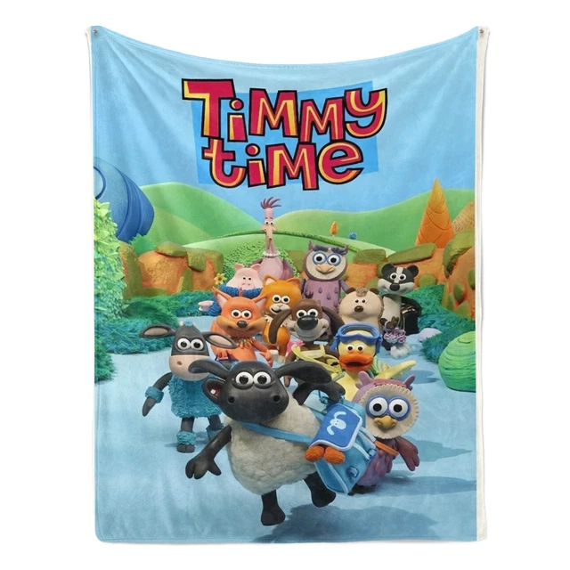 TIMMY TIME BLANKET Flannel Soft Warmed Throw for Bed Sofa Kids Birthday ...