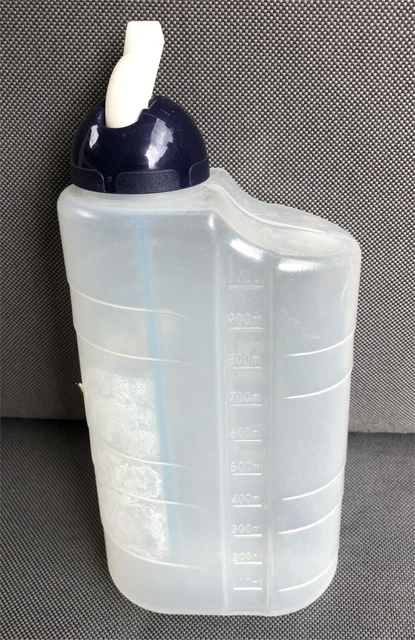 DRINKING BOTTLE WITH mouthpiece - 1 liter, plastic, lockable, straw £2. ...