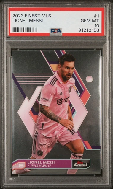 PSA 10 2023 Topps Finest MLS Lionel Messi #1 Inter Miami CAPRA EUR 49 ...
