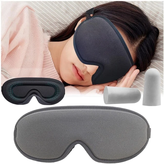 3D SLEEP MASK for Women and Men，Sleep Mask for Side Sleeper, Soft ...