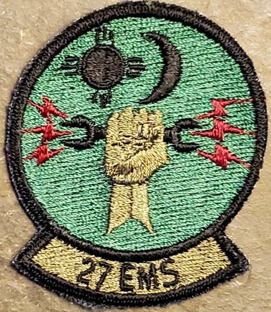 PATCH VINTAGE USAF 27th OMS Organizational Maintenance Squadron 12/5/23 ...