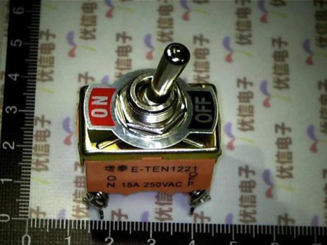 4-PIN TOGGLE ON-OFF Switch 15A 250V $2.99 - PicClick