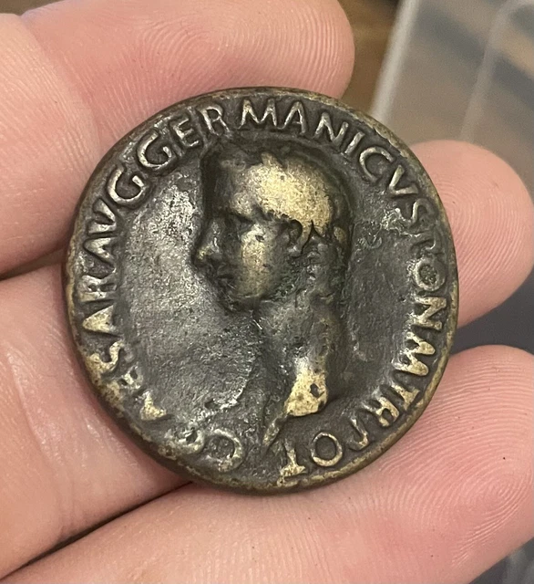 STUNNING ROMAN EMPIRE Caligula Sestertius Ancient Old bronze Coin ...