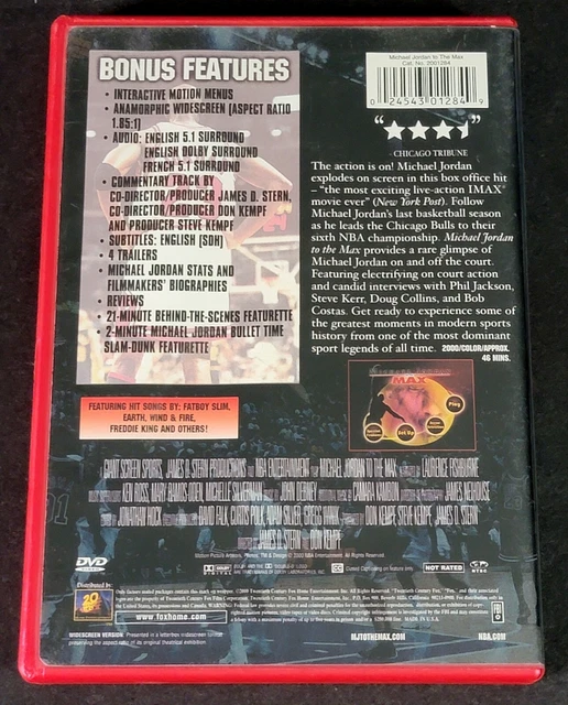 IMAX - MICHAEL Jordan to the Max (DVD, 2001) $4.99 - PicClick CA